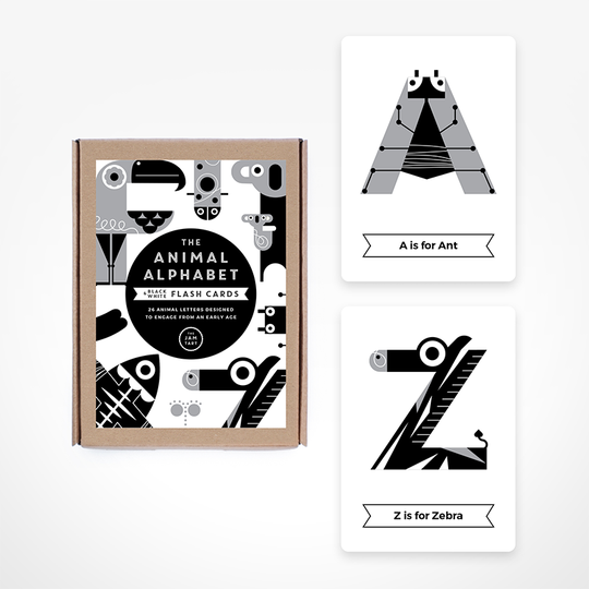 Alphabet Flash Cards // Black & White | Giftr - Singapore's Leading ...