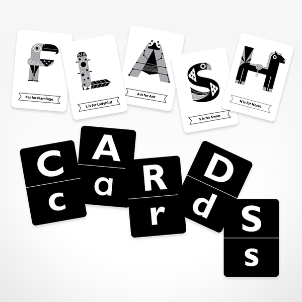 Alphabet Flash Cards // Black & White | Giftr - Singapore's Leading ...