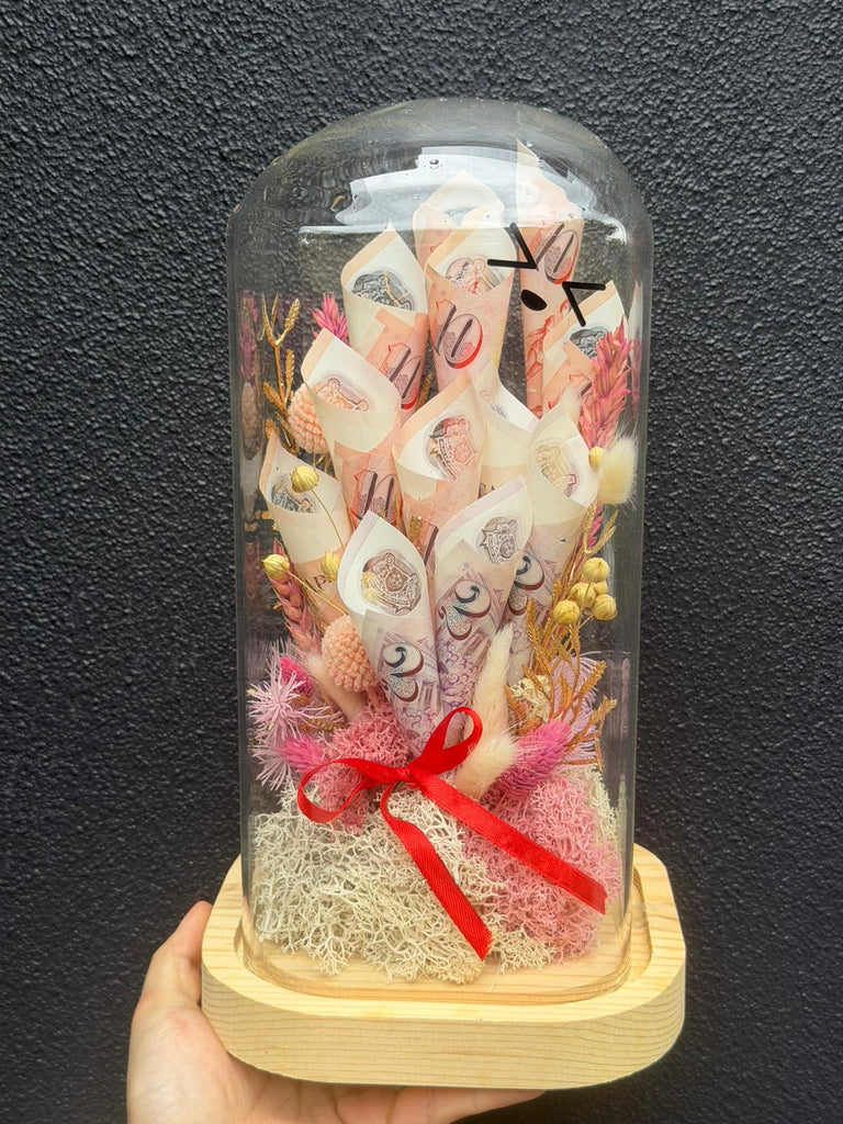 Preserved Flower CASH Dome | Giftr - Singapore's Leading Online Gift Shop