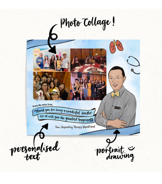 Company Photo Collage Frame for Farewell, Retirement, Colleague Apprec ...