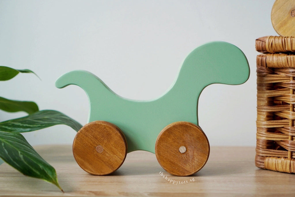 Dom the Green Dinosaur Push and Pull Toy | Giftr - Singapore's Leading ...