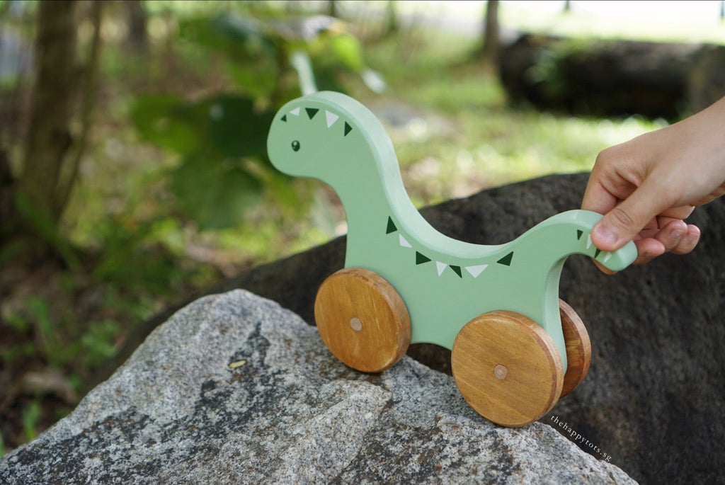 Dom the Green Dinosaur Push and Pull Toy | Giftr - Singapore's Leading ...