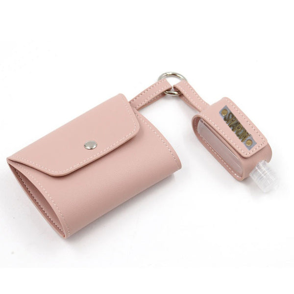 Customization Initial Hand Sanitizer + Mask Holder Key Chain | Giftr ...