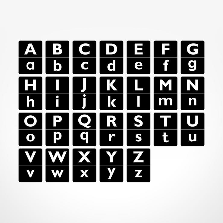 Alphabet Flash Cards // Black & White | Giftr - Singapore's Leading ...