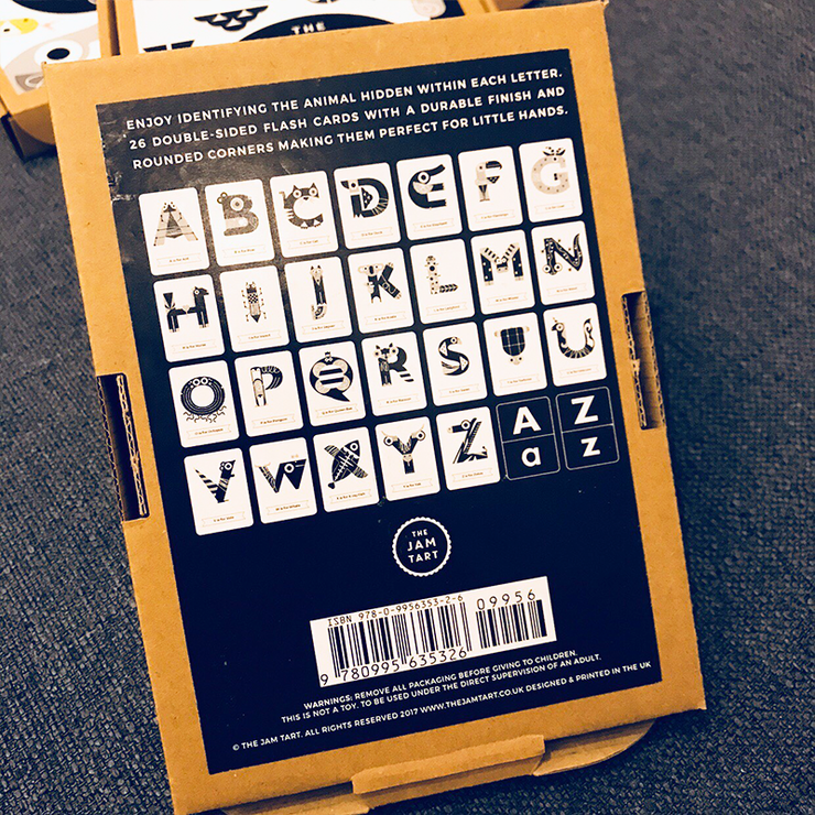 Alphabet Flash Cards // Black & White | Giftr - Singapore's Leading ...