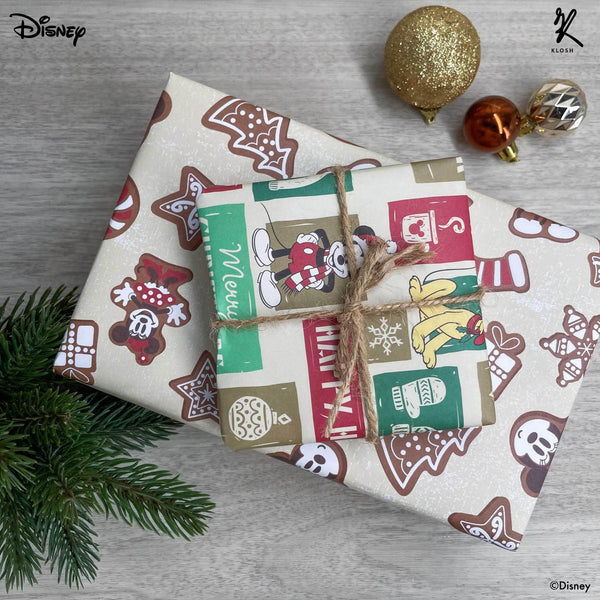 Disney Mickey Mouse - Pinecone Christmas Wrapping Paper (Pack of 10 ...