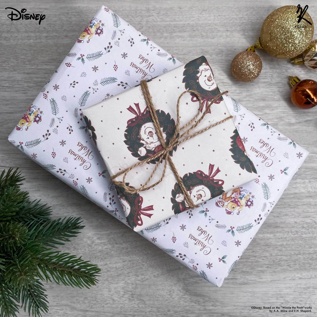 Disney Winnie the Pooh - Wishes Christmas Wrapping Paper (Pack of 10 ...