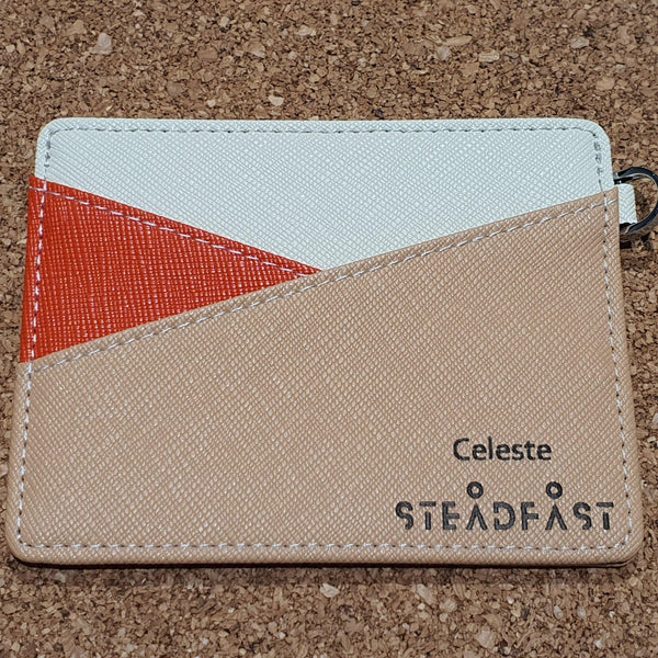Genuine Leather RFID Card Case - Wave Pink and Grey I Klosh Gifts ...