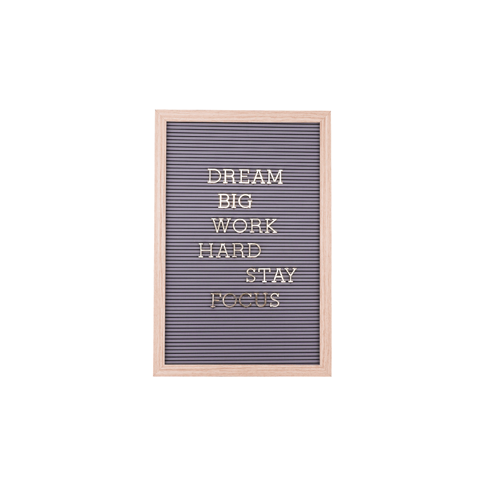 Letter Board - Wood Frame with Grey Board | Klosh Online Gift | Giftr ...