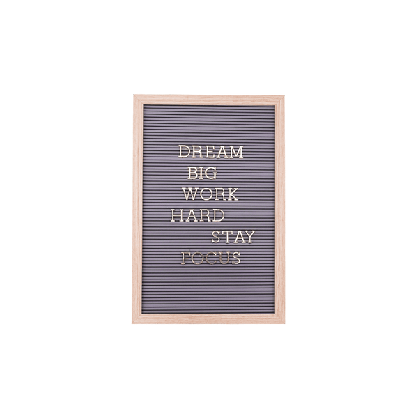 Letter Board - Wood Frame with Grey Board | Klosh Online Gift | Giftr ...