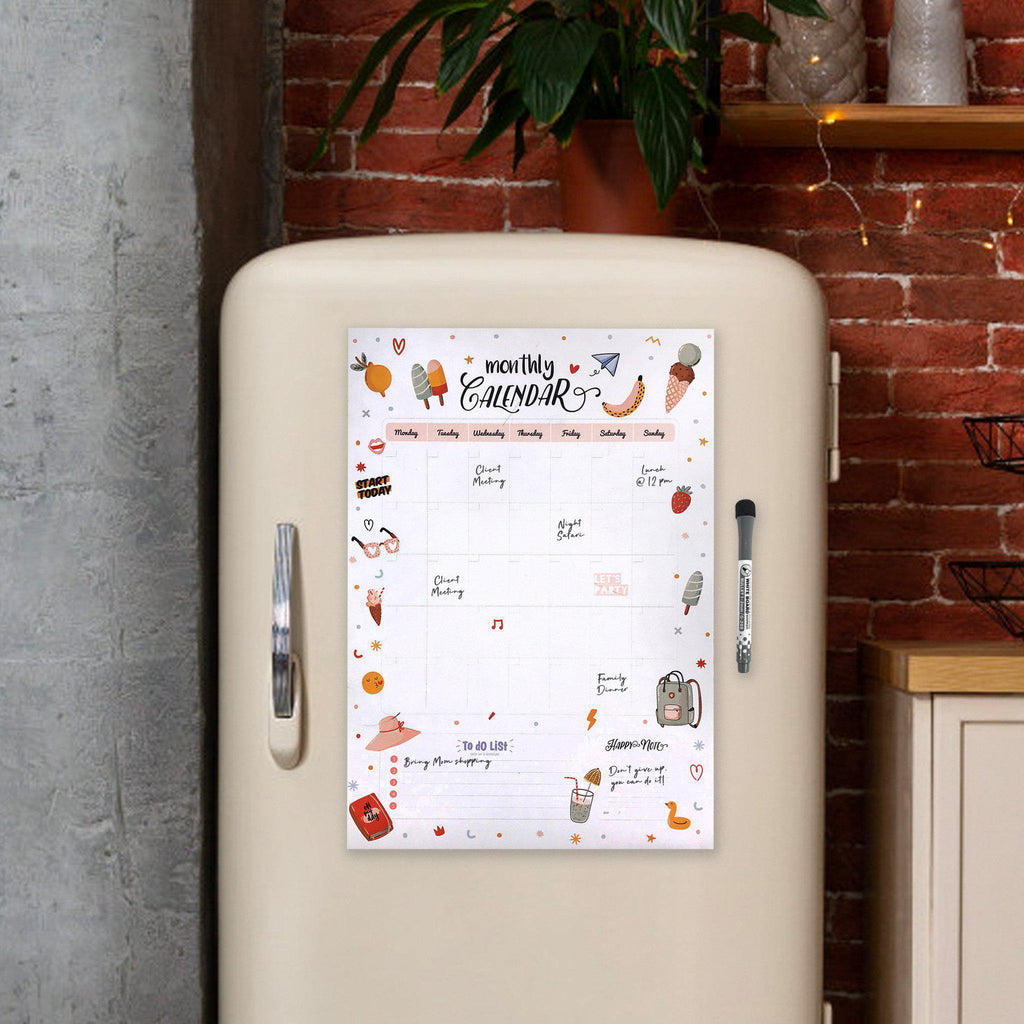 Magnetic Monthly Planner - A3 Daily Life I Klosh Magnetic Planner ...