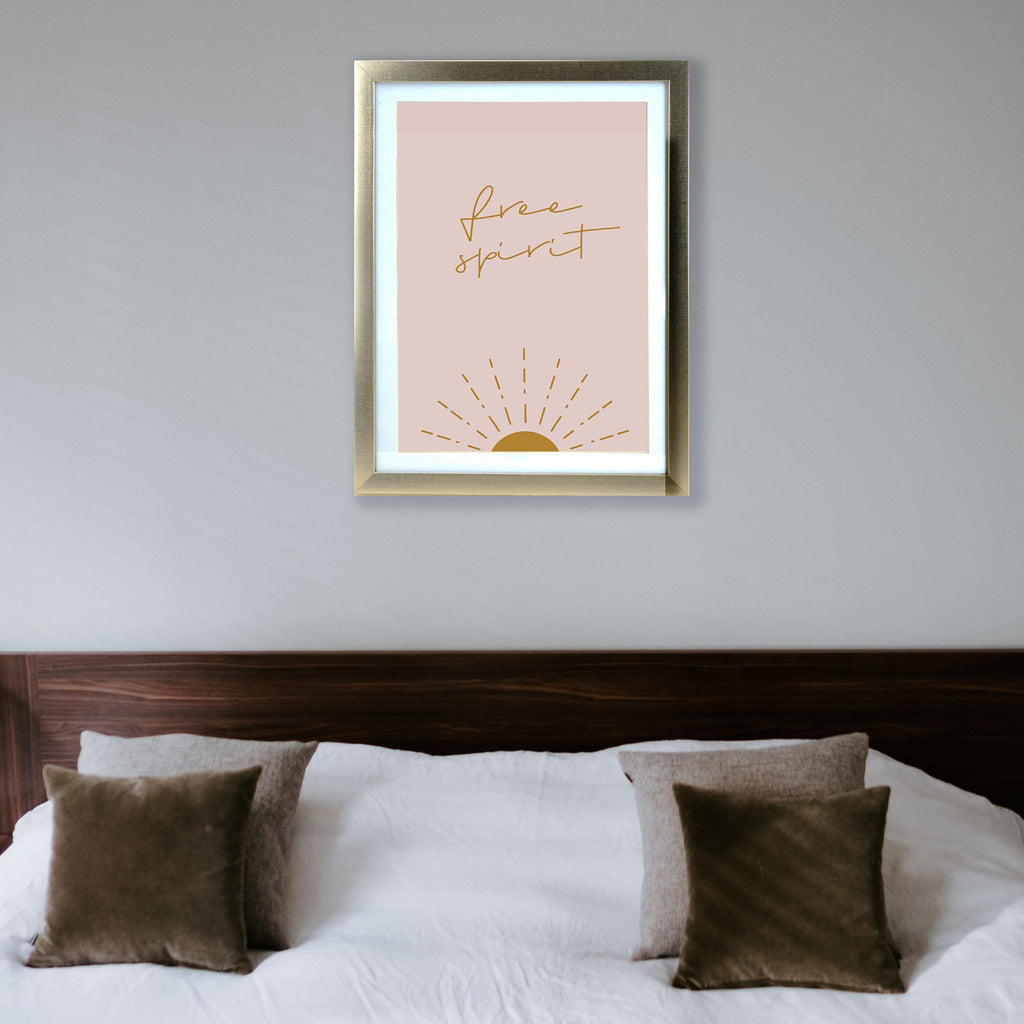 Matt Gold A3 Frame - Free Spirit I Klosh Framed Wall Art Prints | Giftr ...