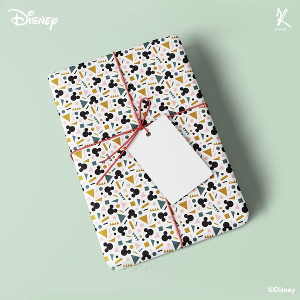 Mickey & Friends - Geometrical Shapes Wrapping Paper (Pack of 10 ...