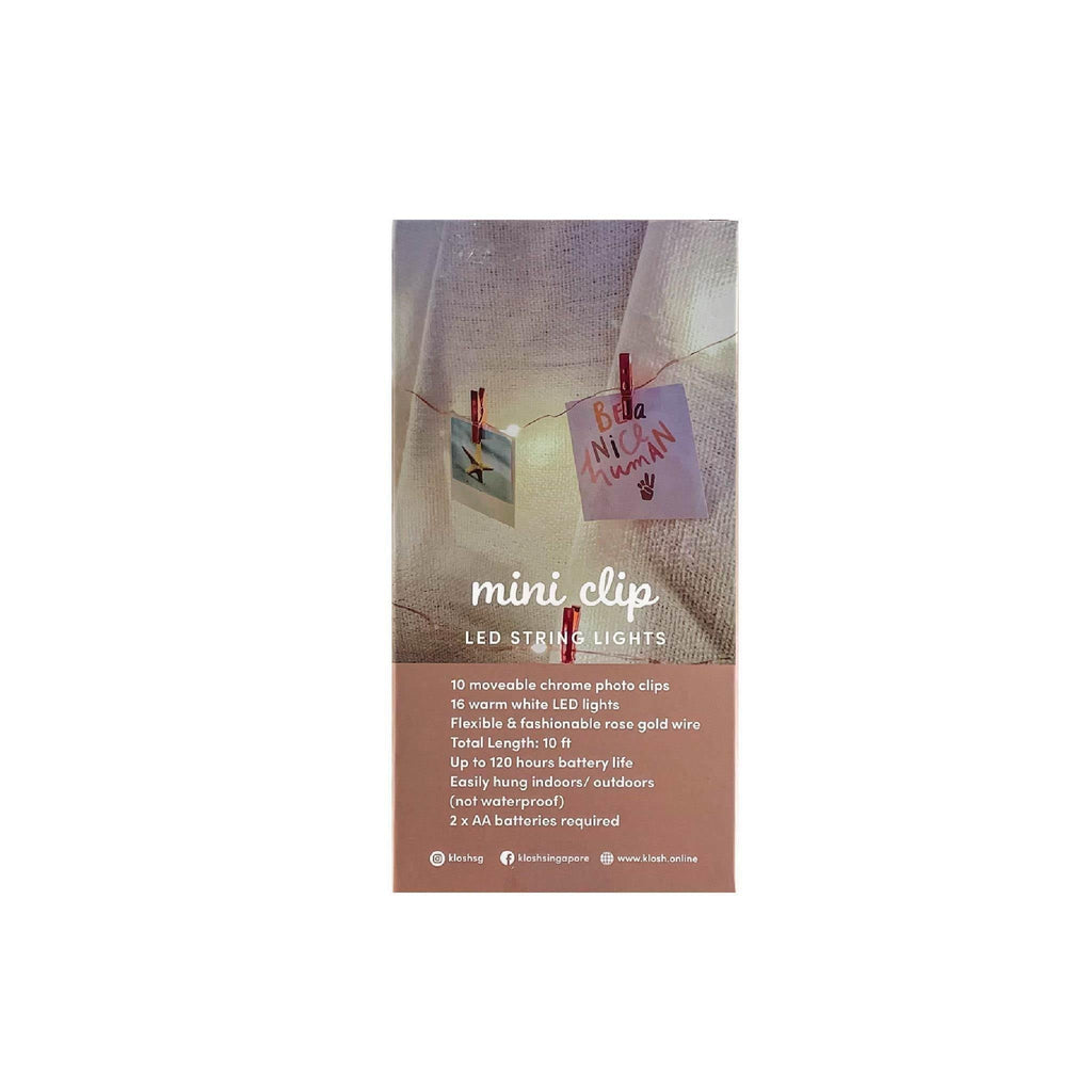 Mini Clip - LED String Lights Rose Gold I Klosh Fairy Lights | Giftr ...