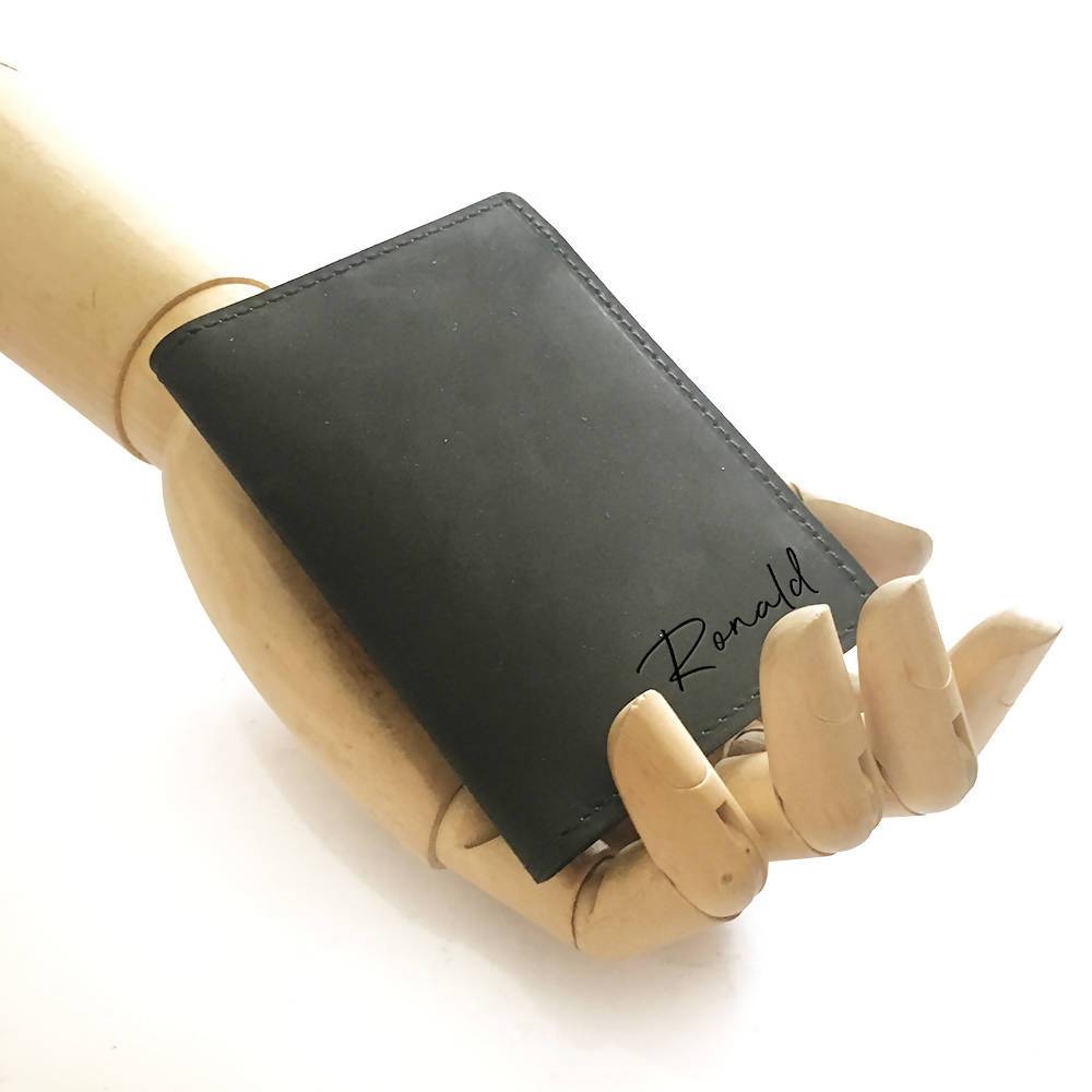 Personalised Leather L-Fold Card Wallet | Giftr - Singapore's Leading ...