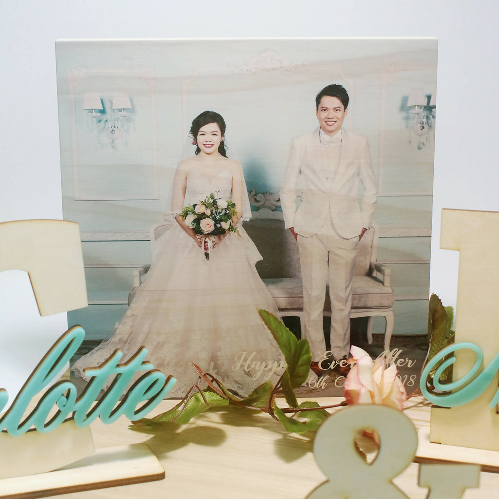 10 x 10in Pine Wood Photo Block Print Gifting | Giftr - Singapore's ...