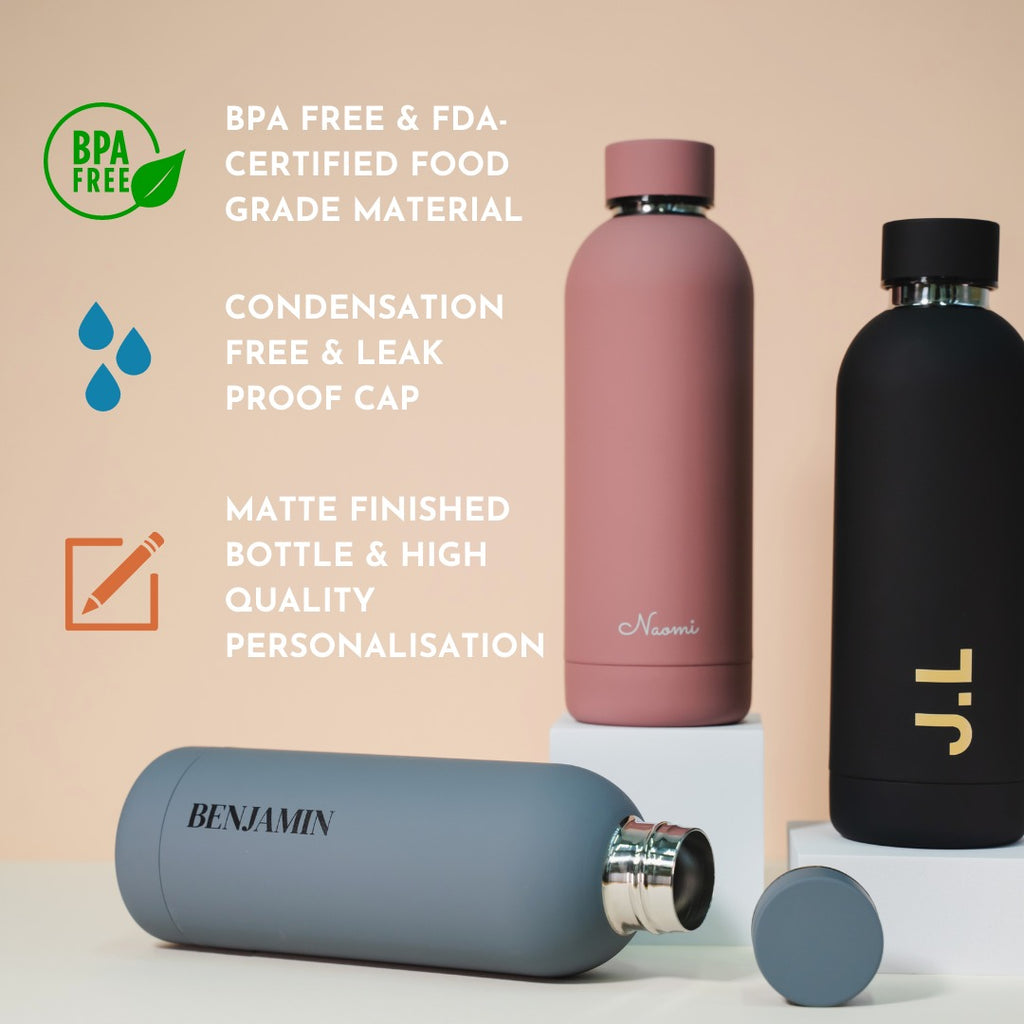 Hanzu 500ml Thermal Stainless Steel Water Bottle | Giftr - Singapore's ...