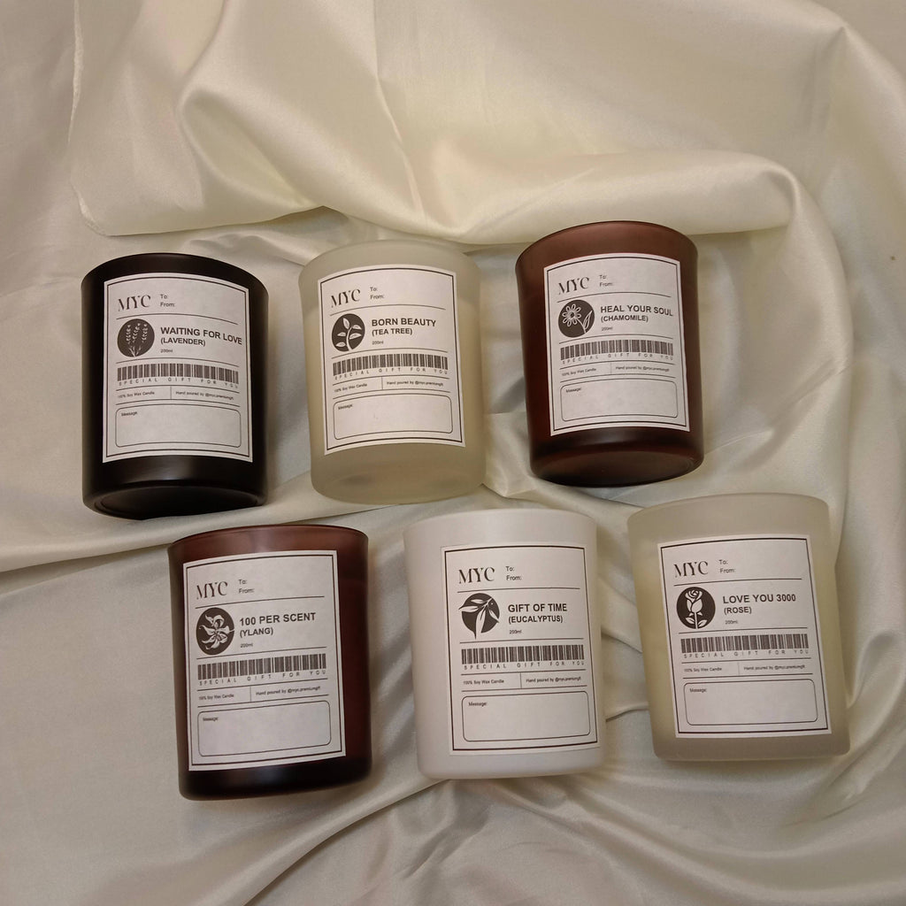 Scented Soy Candles Set With Personalised Engraving | Giftr - Singapore ...