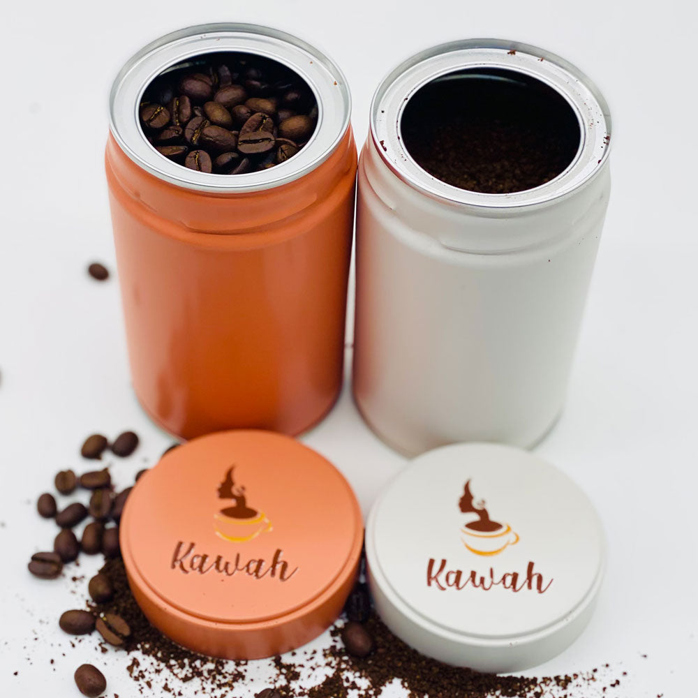 [ BULK ORDER ] Personalized Coffee Tins with Ground Coffee Powder / Wh ...