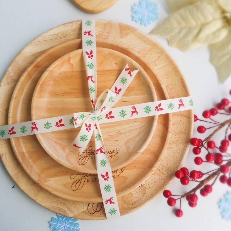 Personalized Wooden Plate Set | Giftr - Singapore's Leading Online Gift ...